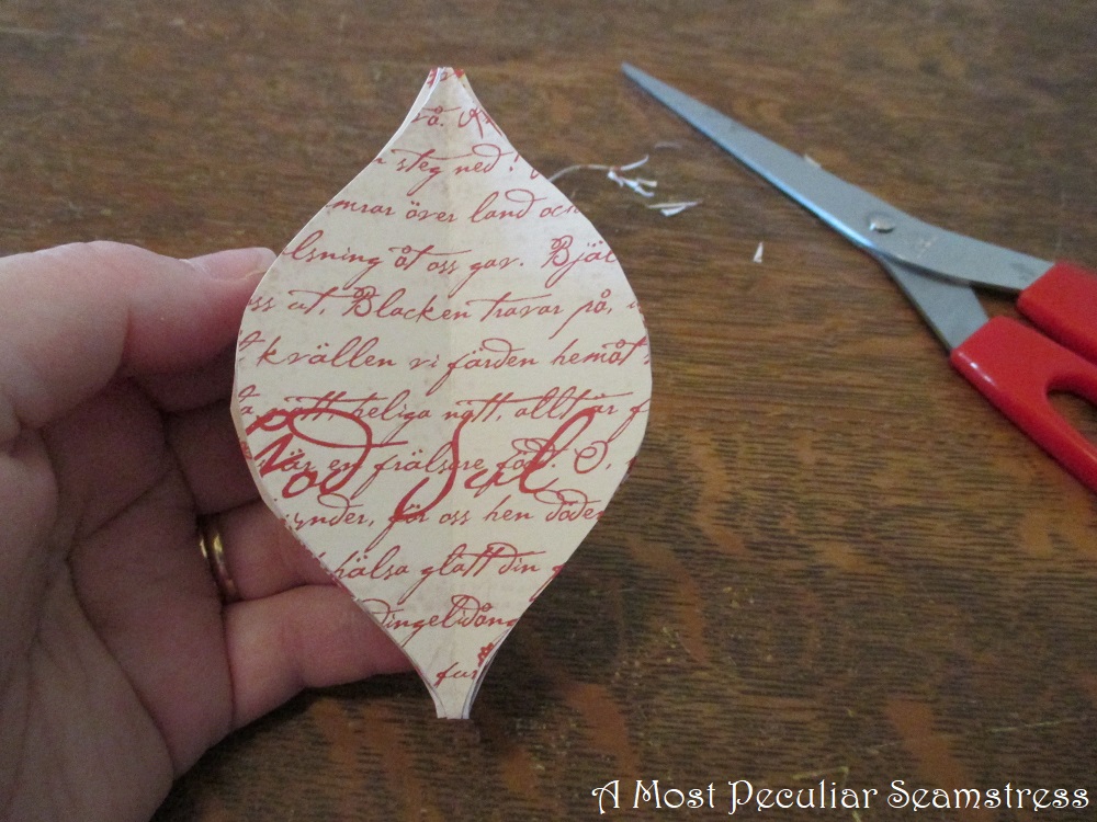 Onion Shaped Paper Ornaments